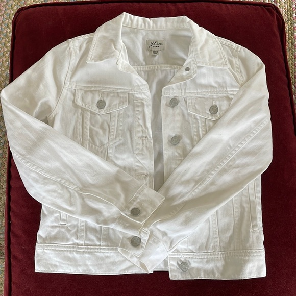 J. Crew | Jackets & Coats | Jcrew White Jean Jacket | Poshmark